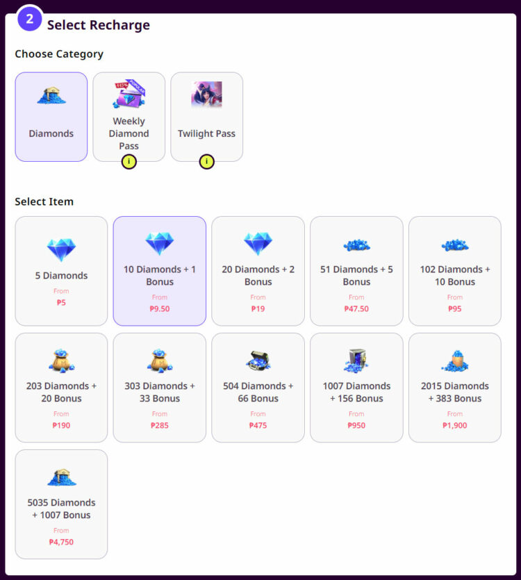 How to Buy Mobile Legends ML Diamonds in Codashop - Tech Pilipinas