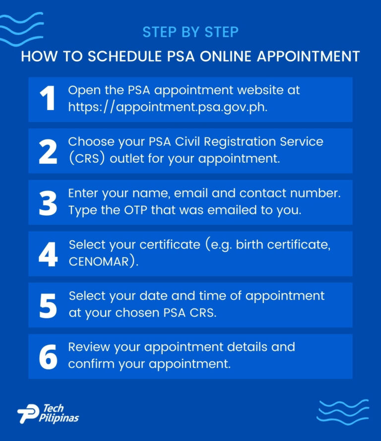 How to Schedule a PSA Online Appointment (2025 Updated Guide) - Tech ...