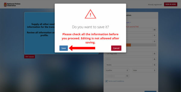 National Police Clearance Online Registration and Appointment Guide for ...