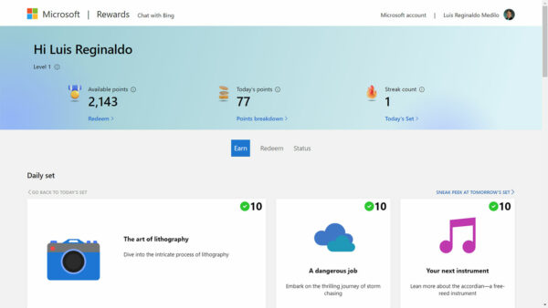 Earn Gift Cards and Other Cool Prizes with Microsoft Rewards - Tech ...