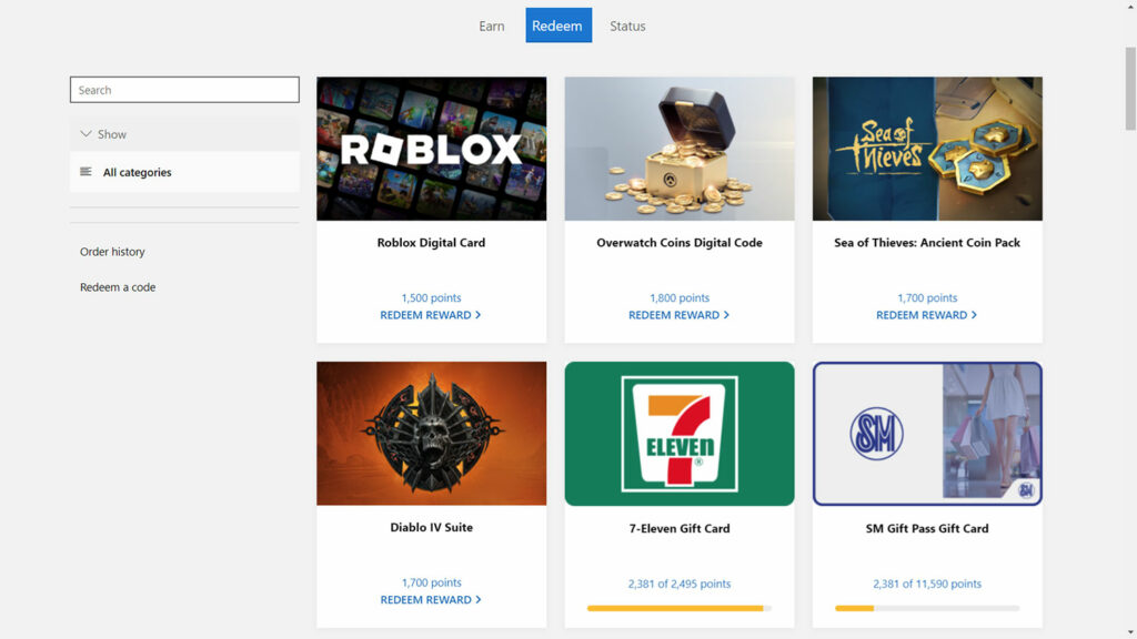 Earn Gift Cards and Other Cool Prizes with Microsoft Rewards - Tech Pilipinas